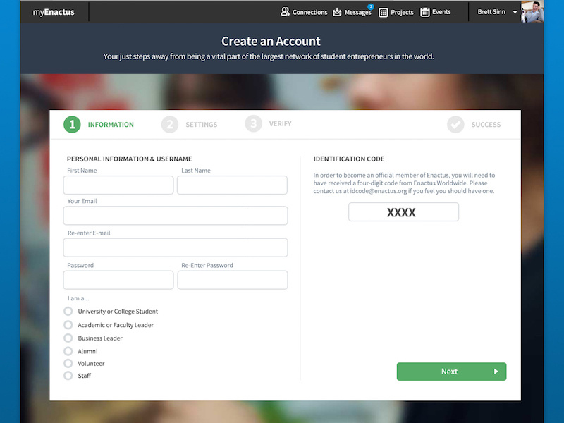 Login Screen for Community by Brett Sinn on Dribbble