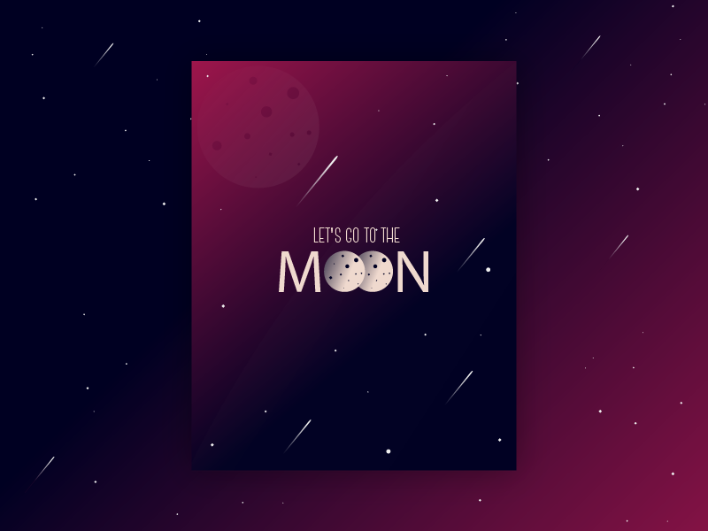 Moon Poster by Franklin Souza on Dribbble