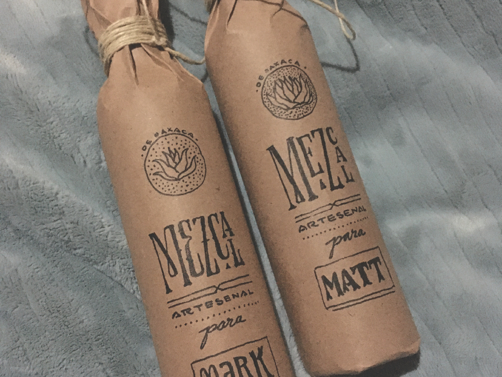 Handmade mezcal labels for gifts by Derrick Kempf on Dribbble