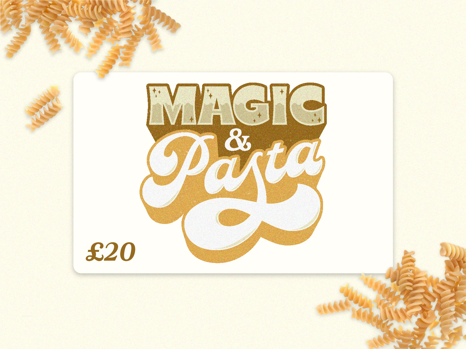 Magic & Pasta Giftcard by Jack Type - Logo Designer on Dribbble