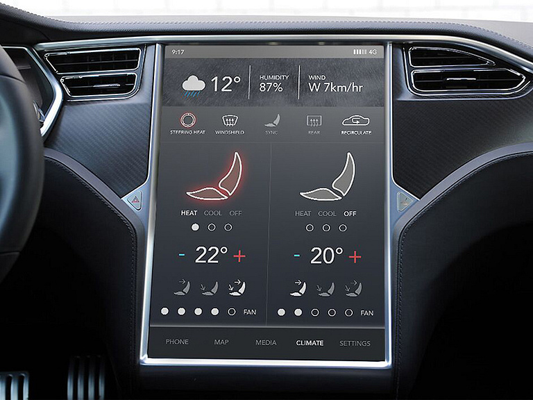 In-Car Interface by Mike Buss on Dribbble