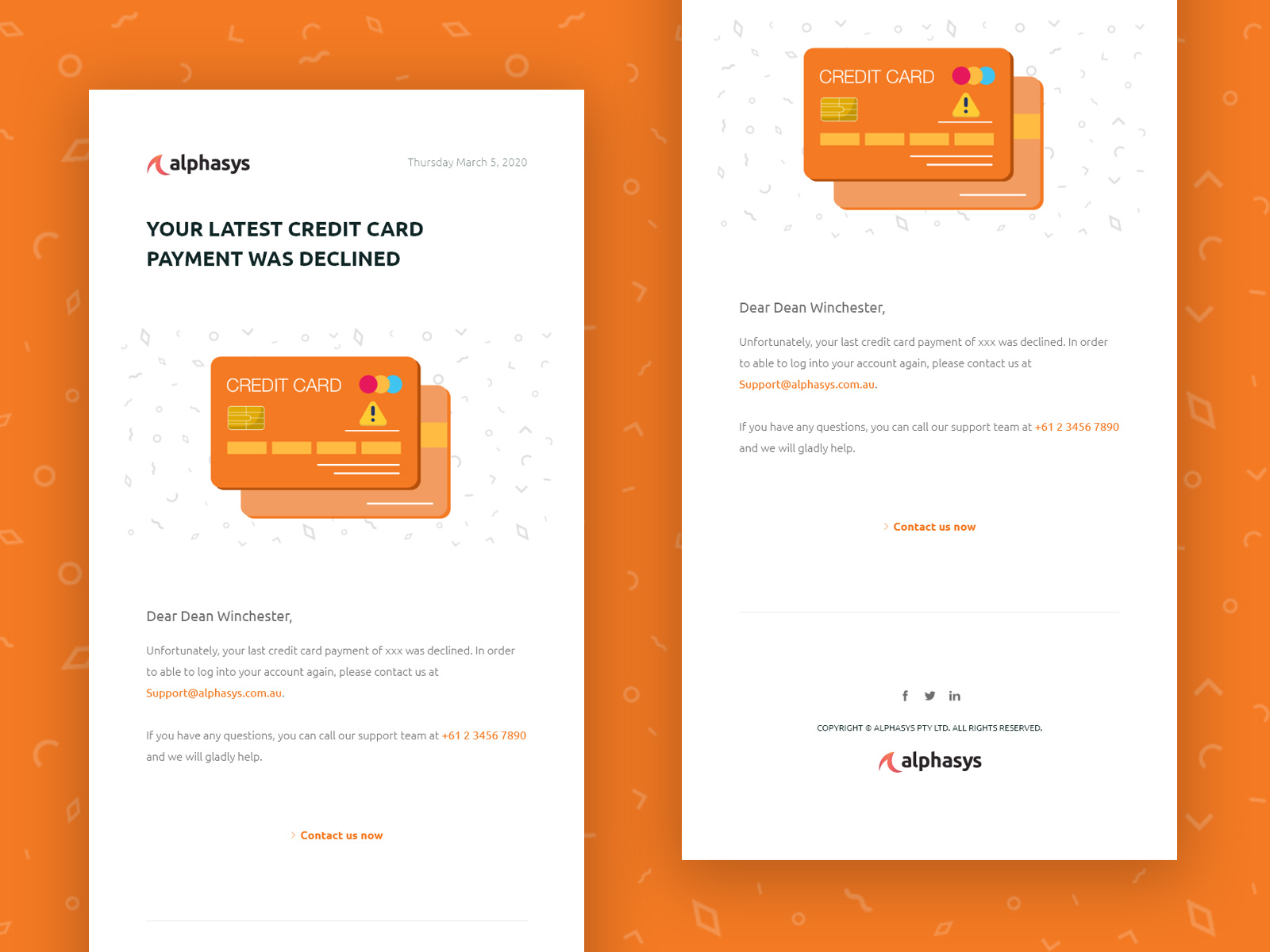 email template by James Sacal on Dribbble