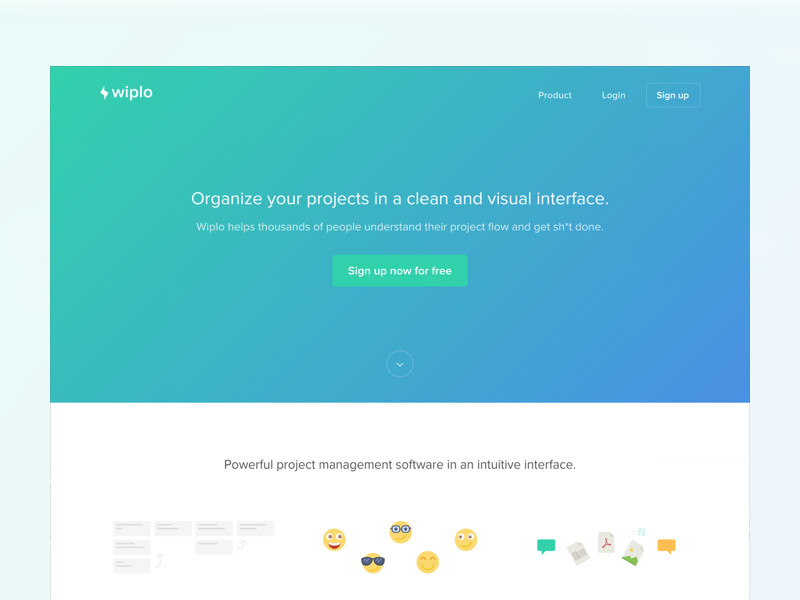 Wiplo Home by Jon Sutherland on Dribbble