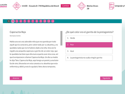 Online test UI by Blackandbird on Dribbble