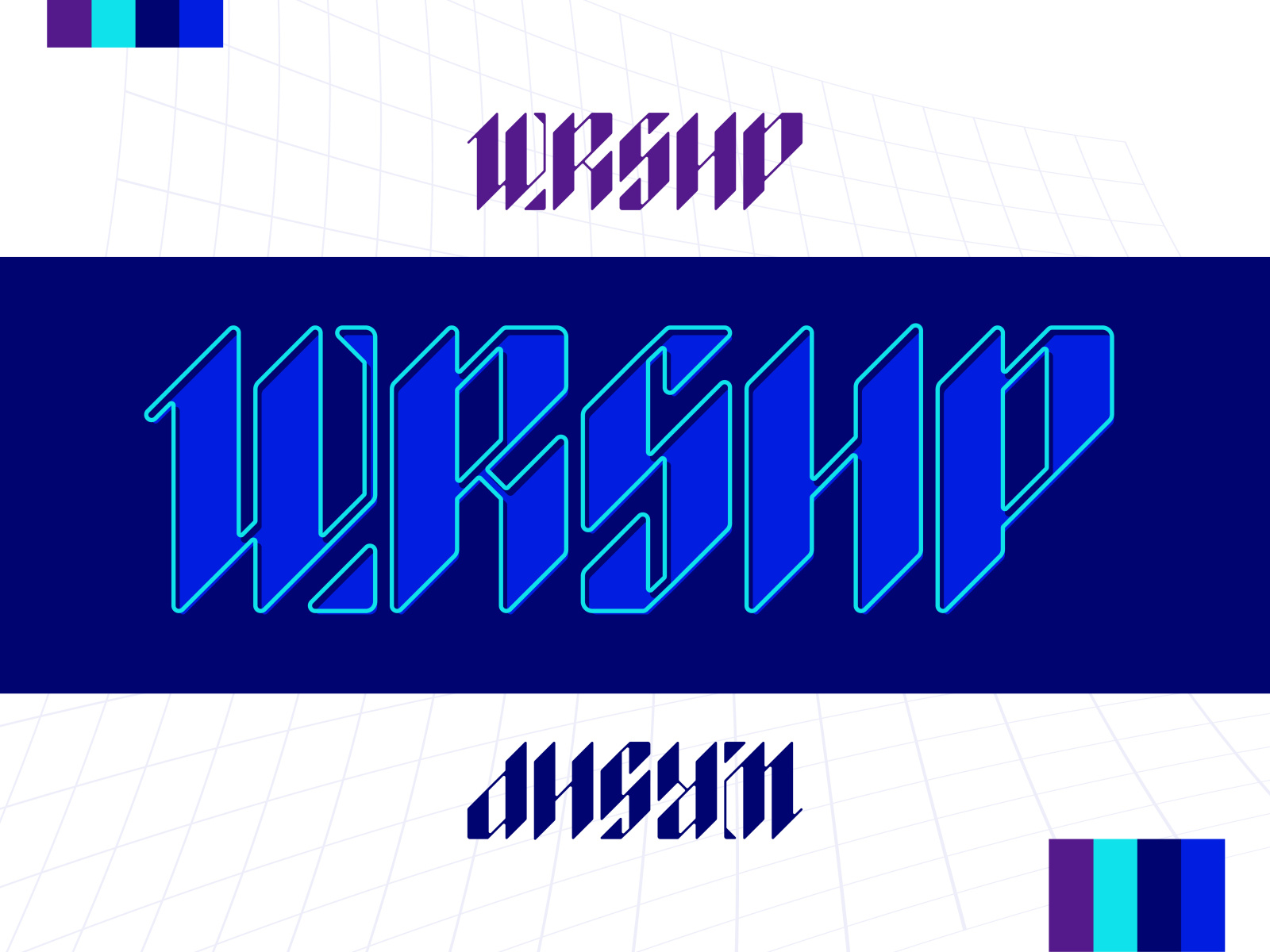 Worshipful 'WRSHP' Custom Lettering Design by Olson Graphic Design on ...
