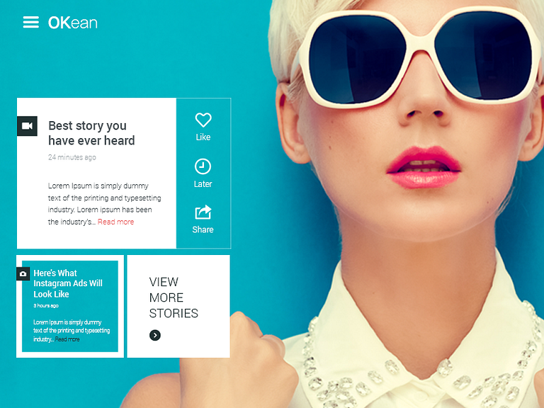 Blog Design by Mammad Emin on Dribbble