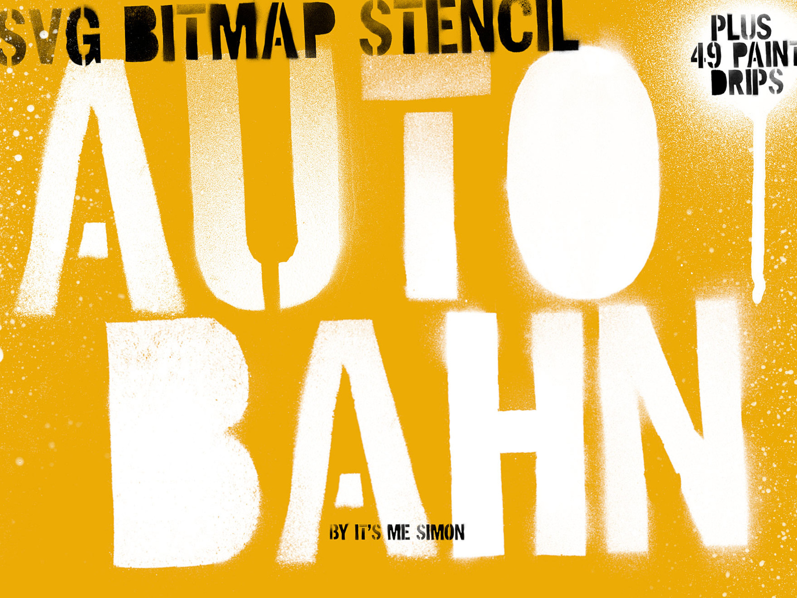 Autobahn Svg Font by simon stratford on Dribbble