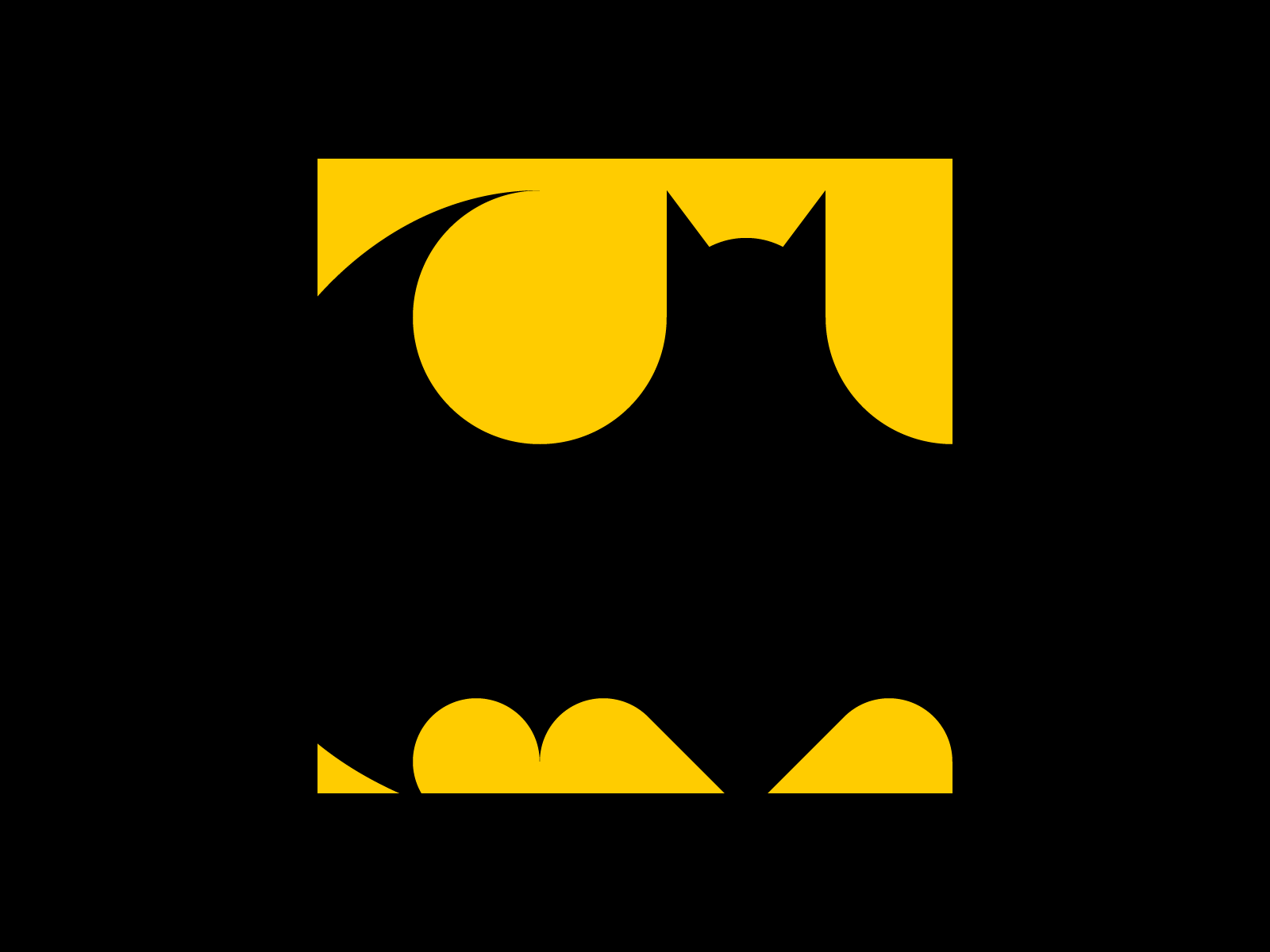 Batman Logo Black And Yellow Wallpaper