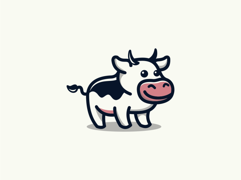 Small Cow Logo for Sale by UNOM design on Dribbble