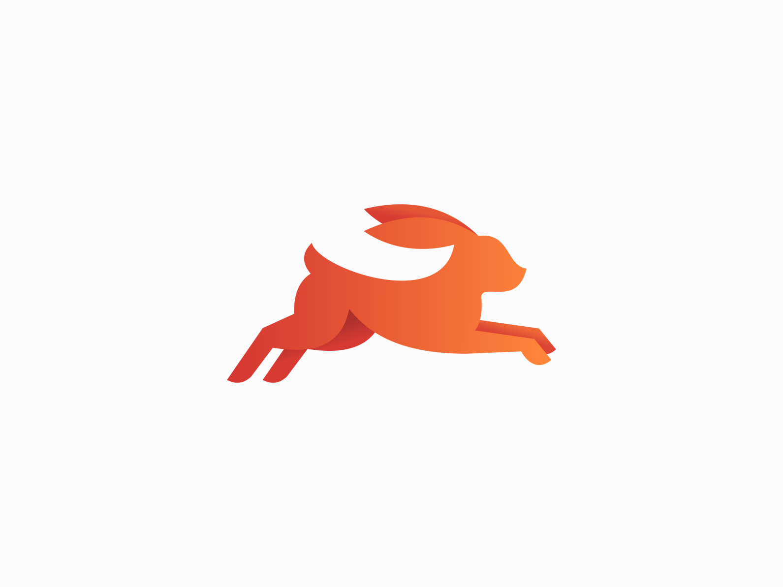Jumping Rabbit Logo by UNOM design on Dribbble