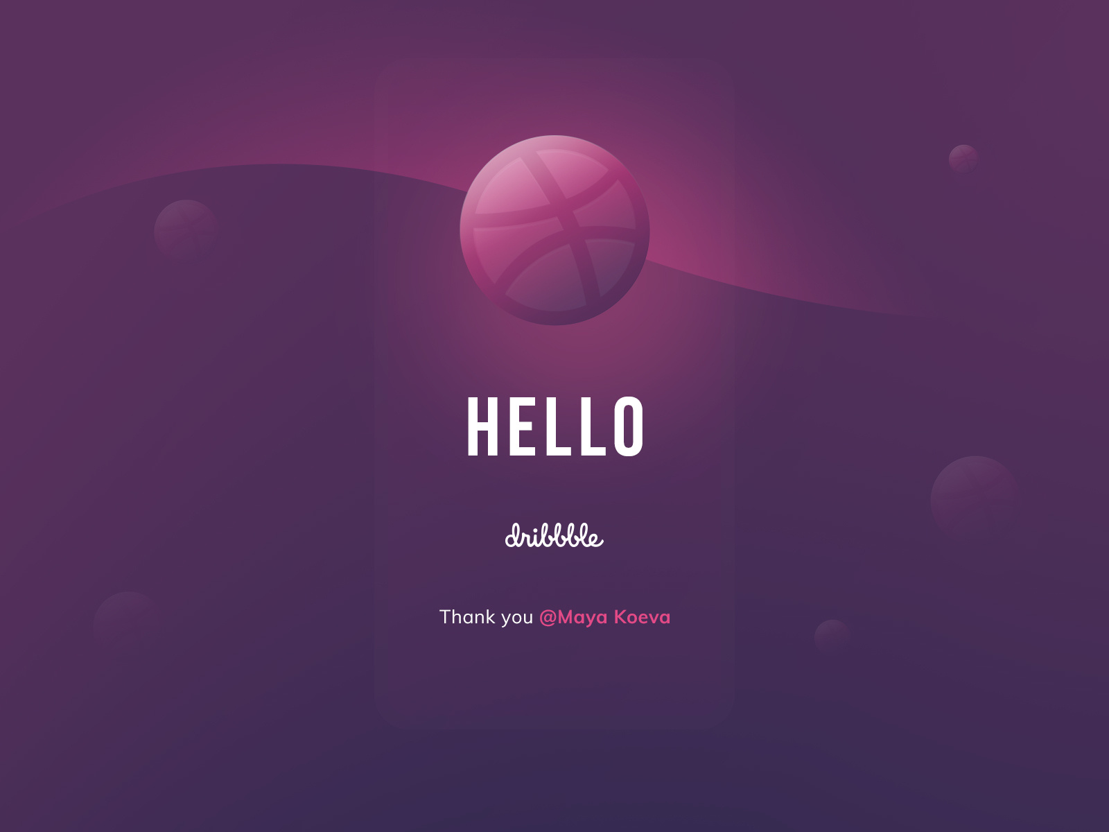 Hello Dribbble! by Gergana on Dribbble