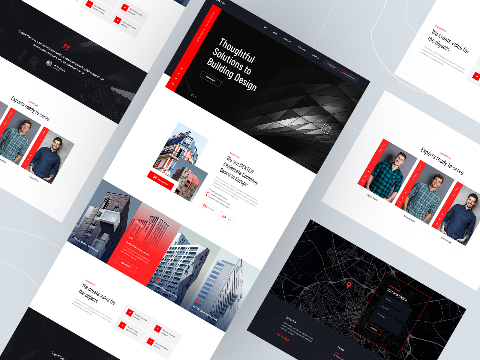 Architecture Website Design Concept by Tamim🏅 on Dribbble