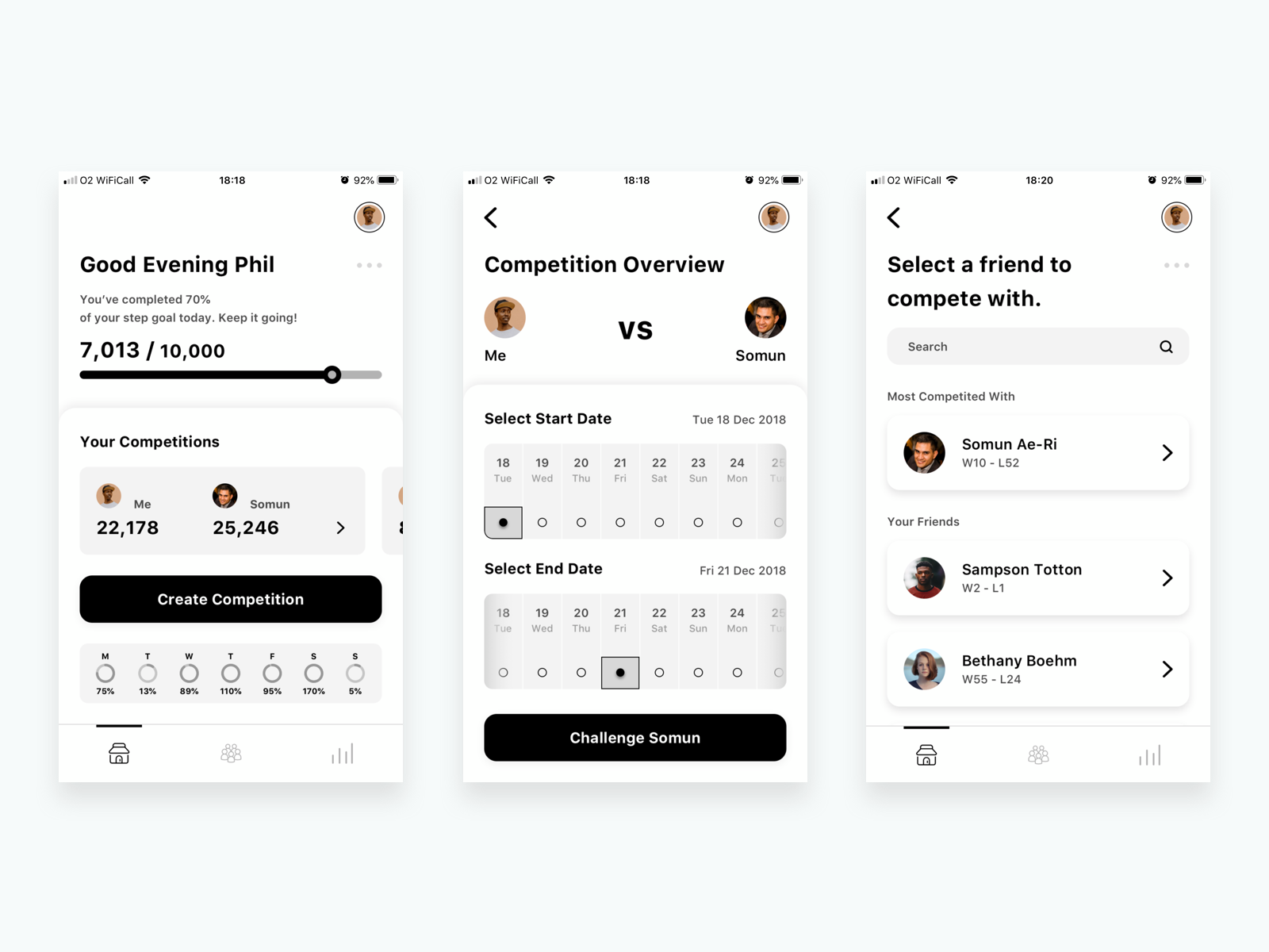 Compete by Hallam Ager on Dribbble