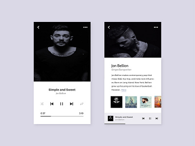 Music Player UI by Dawar Mir on Dribbble