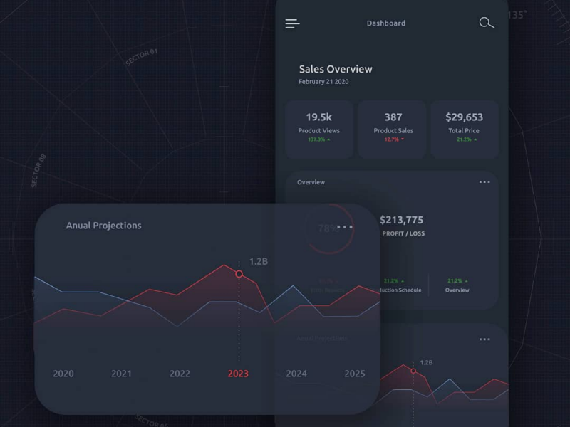 Dark ui interface by James Gollner on Dribbble