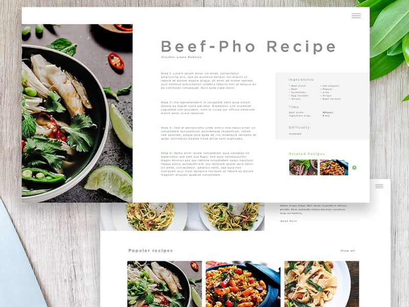 Foodie by James Gollner on Dribbble