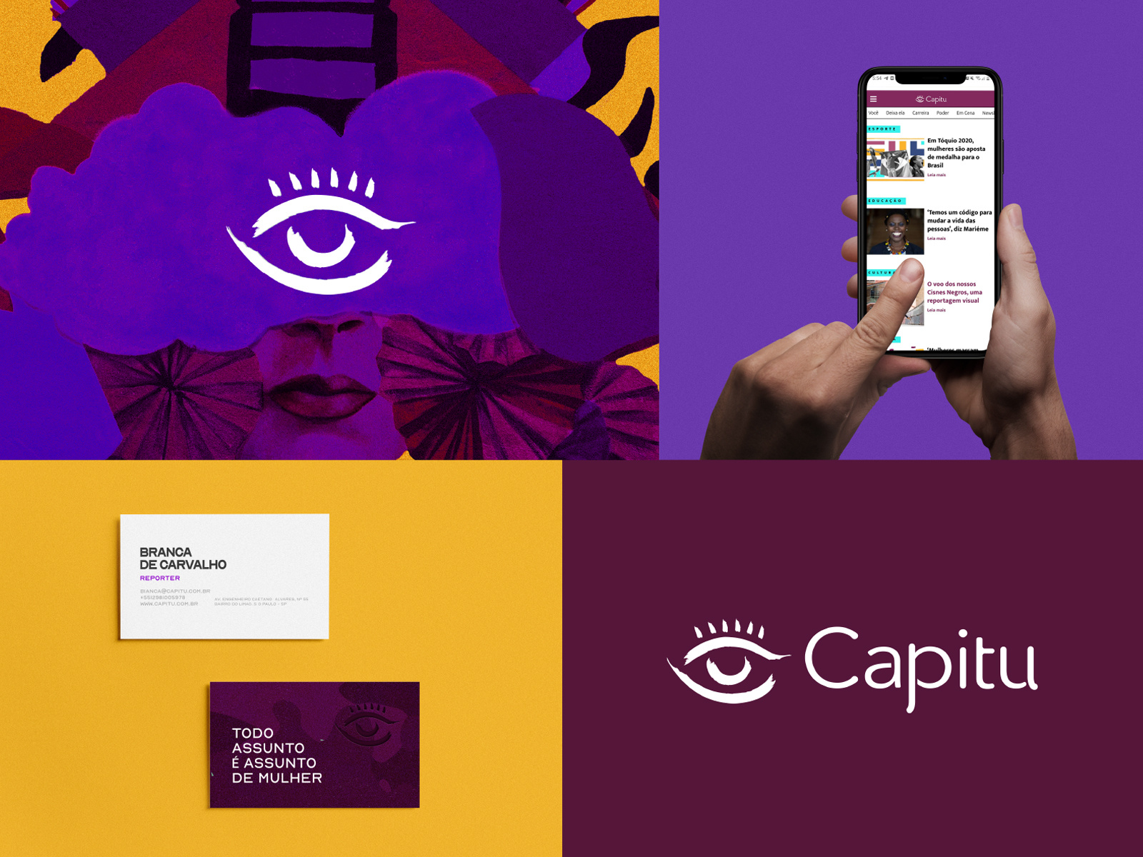 Capitu (O estado de São Paulo) Logo and branding - by Gabriel ...