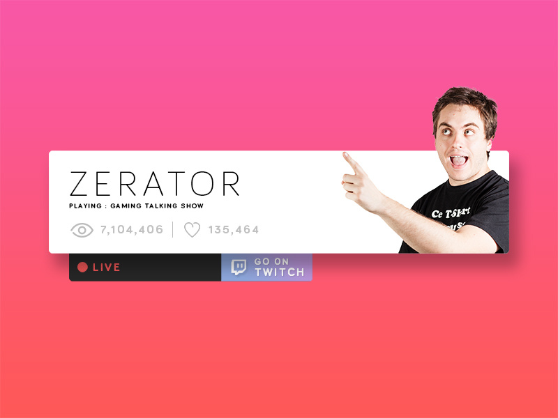 Twitch Card by KIDA on Dribbble