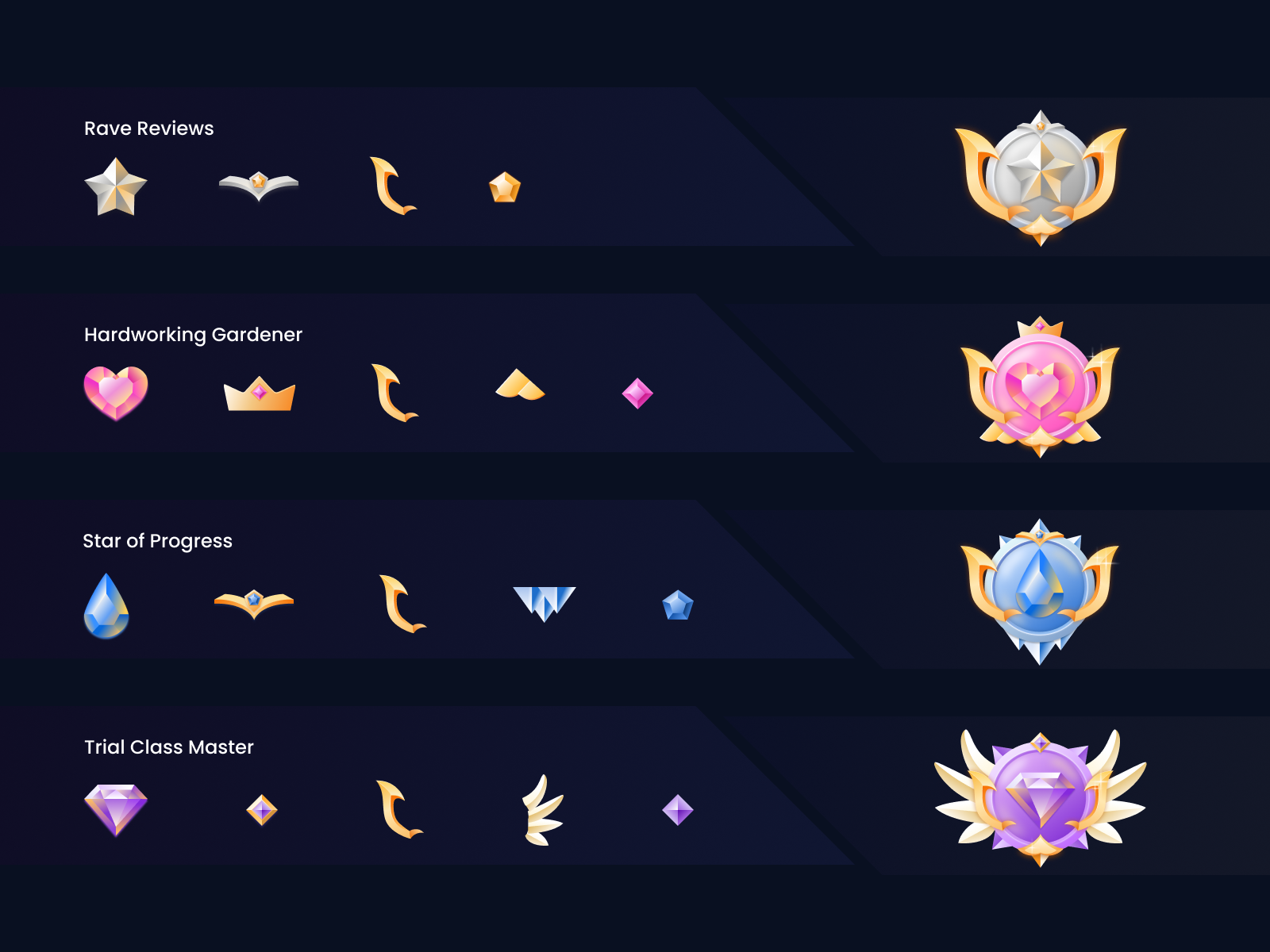 Medal Design by Wenjia on Dribbble