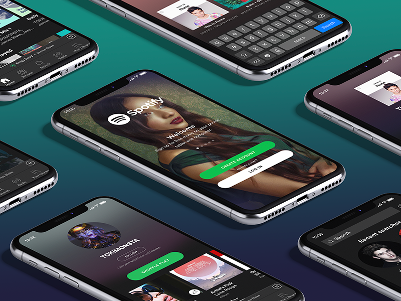 Spotify iOS App Redesign by Sandy Pham on Dribbble