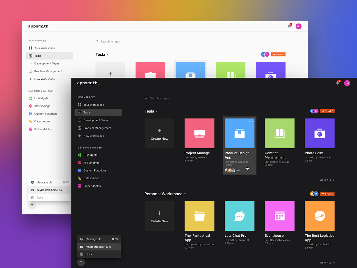 Workspace Dashboard by Shinas P for Stead on Dribbble