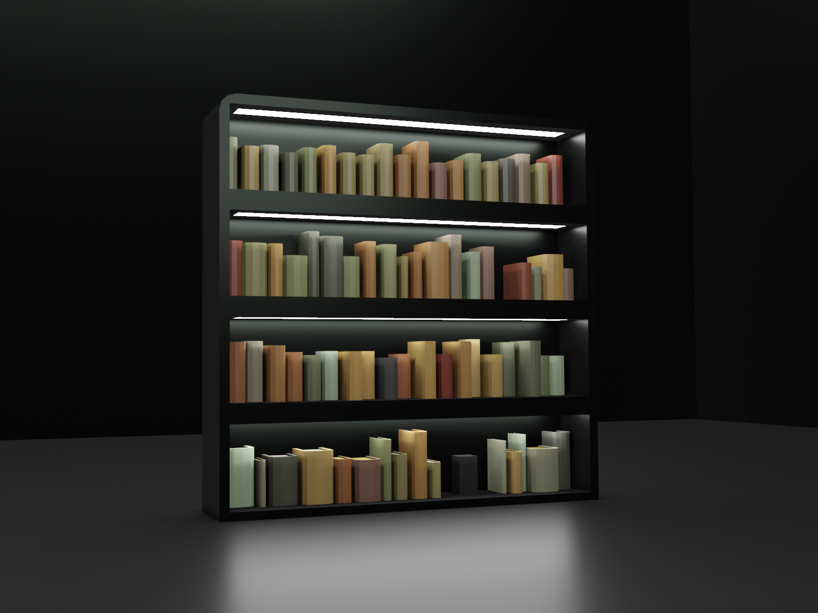 #LowPoly Bookcase - 3D in Blender by ROMAIN ∆ on Dribbble