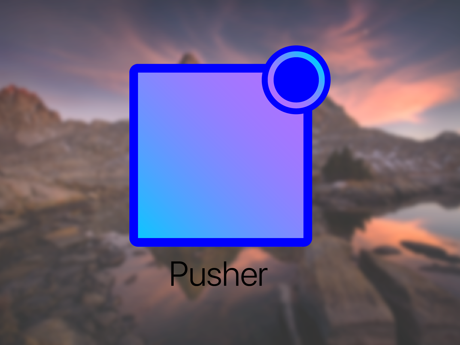 Pusher - #ThirtyLogos 30 by ROMAIN ∆ on Dribbble