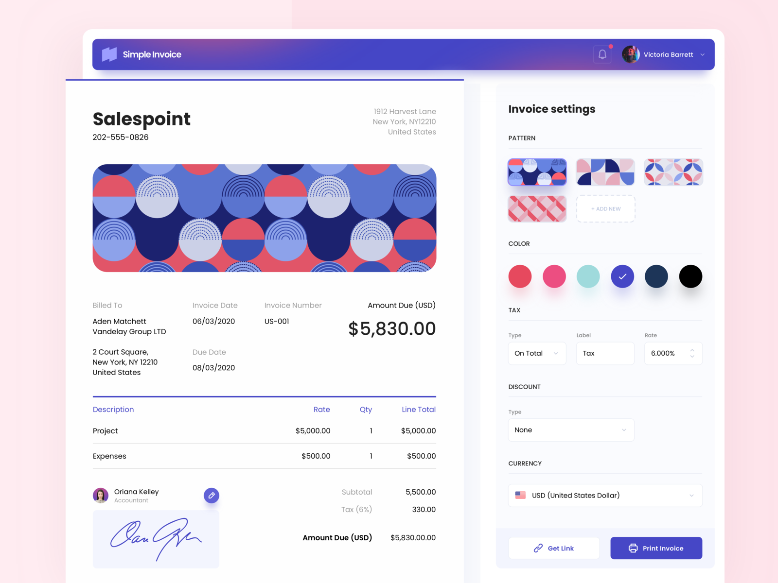 Invoice Builder by UGEM on Dribbble