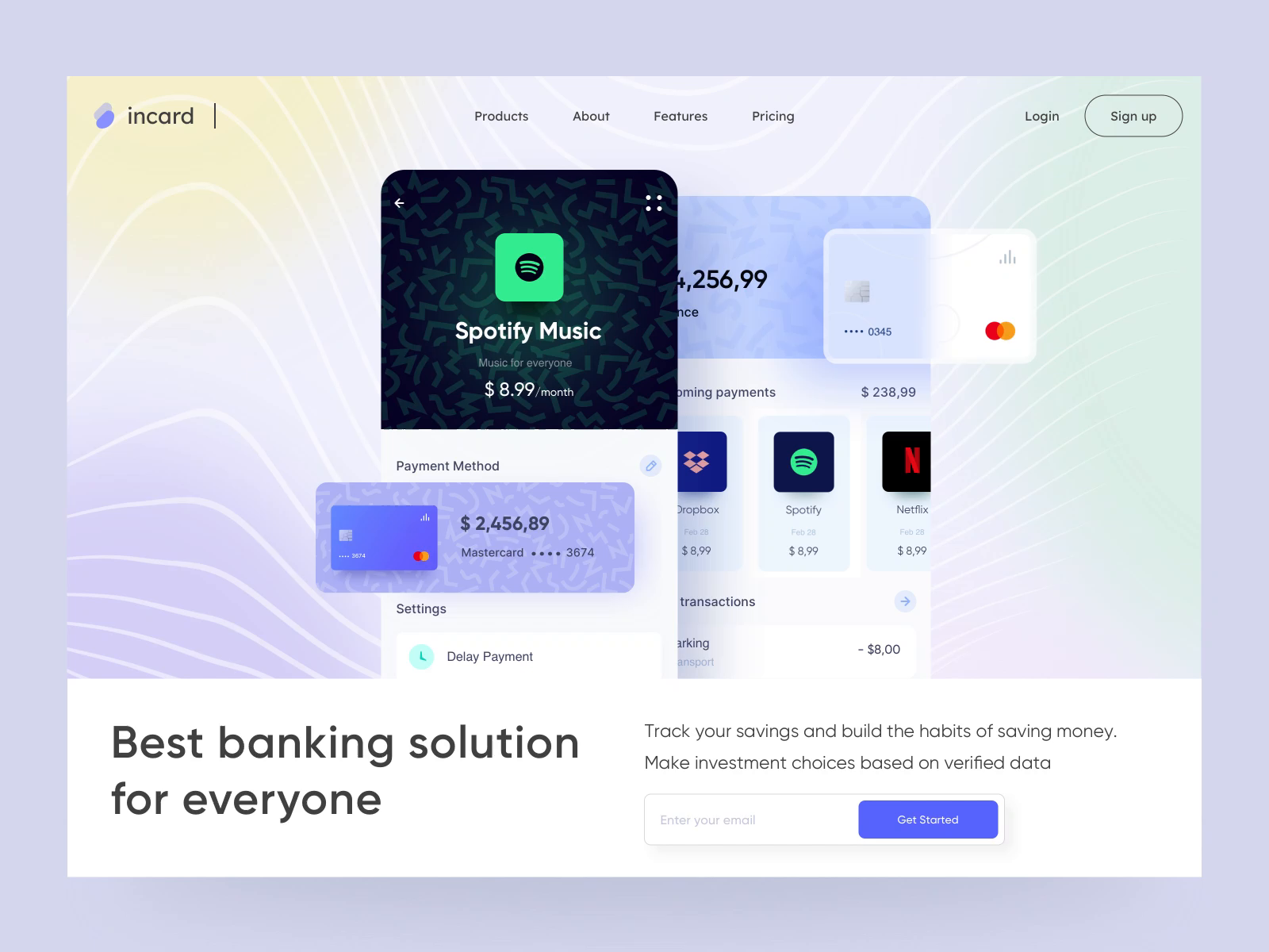 Banking App Landing Hero Section by UGEM on Dribbble