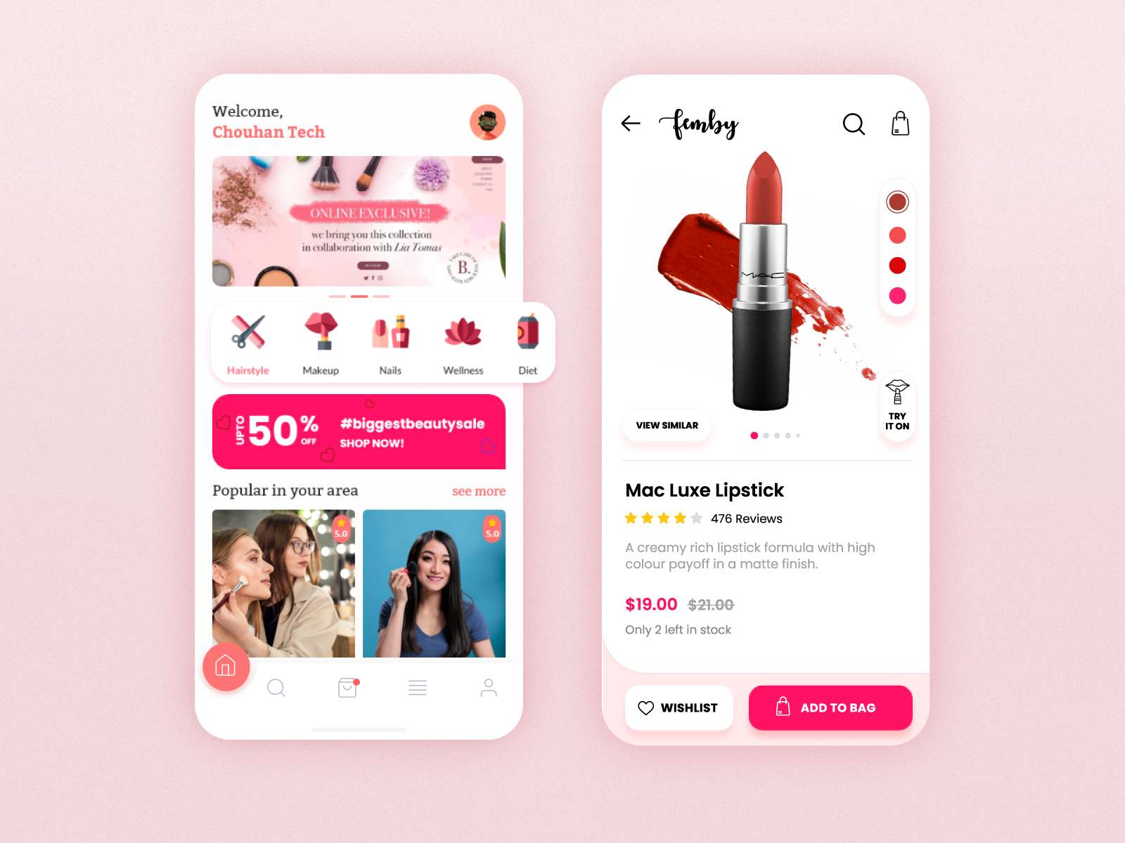 Makeup Artist Mobile App by Chouhan Tech on Dribbble