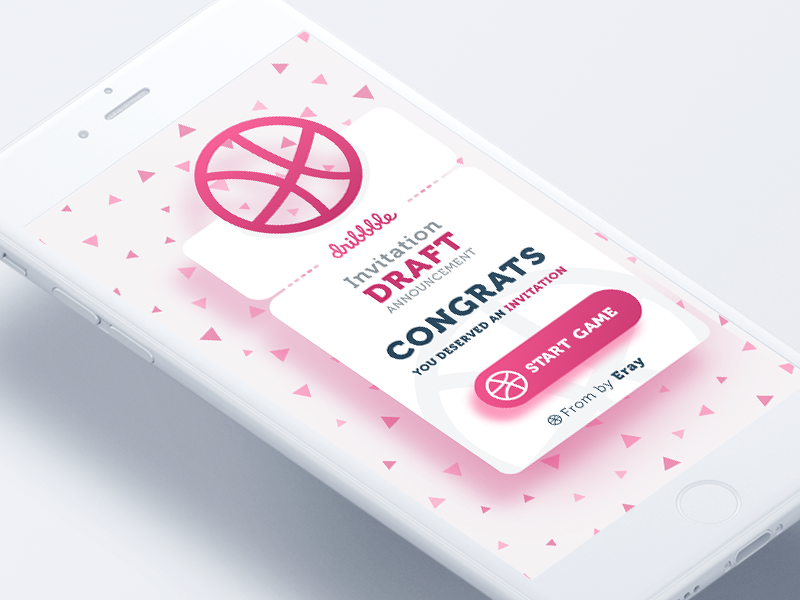 Invitation Draft Announcement by Eray Yesilyurt on Dribbble