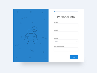Personal Info Form by Nathalia Cabral for Red Ventures on Dribbble