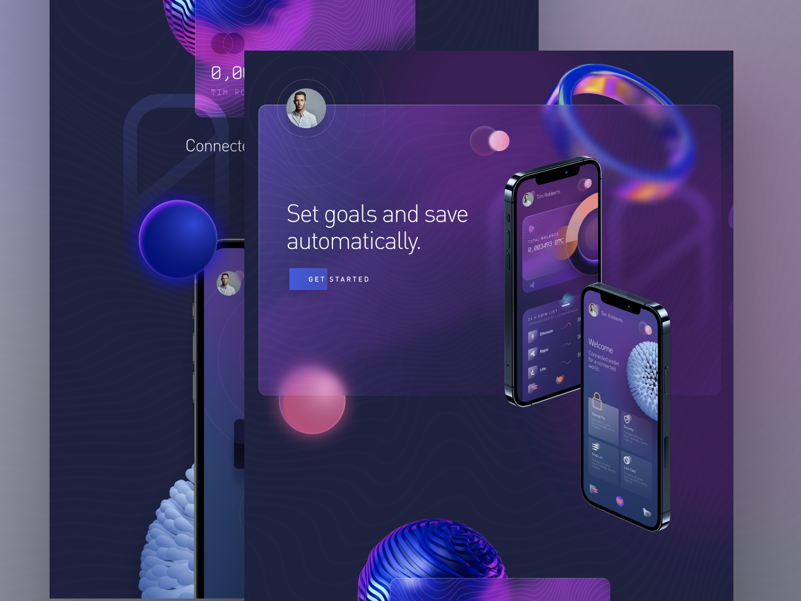 Wallet Landing Page by Cüneyt ŞEN on Dribbble