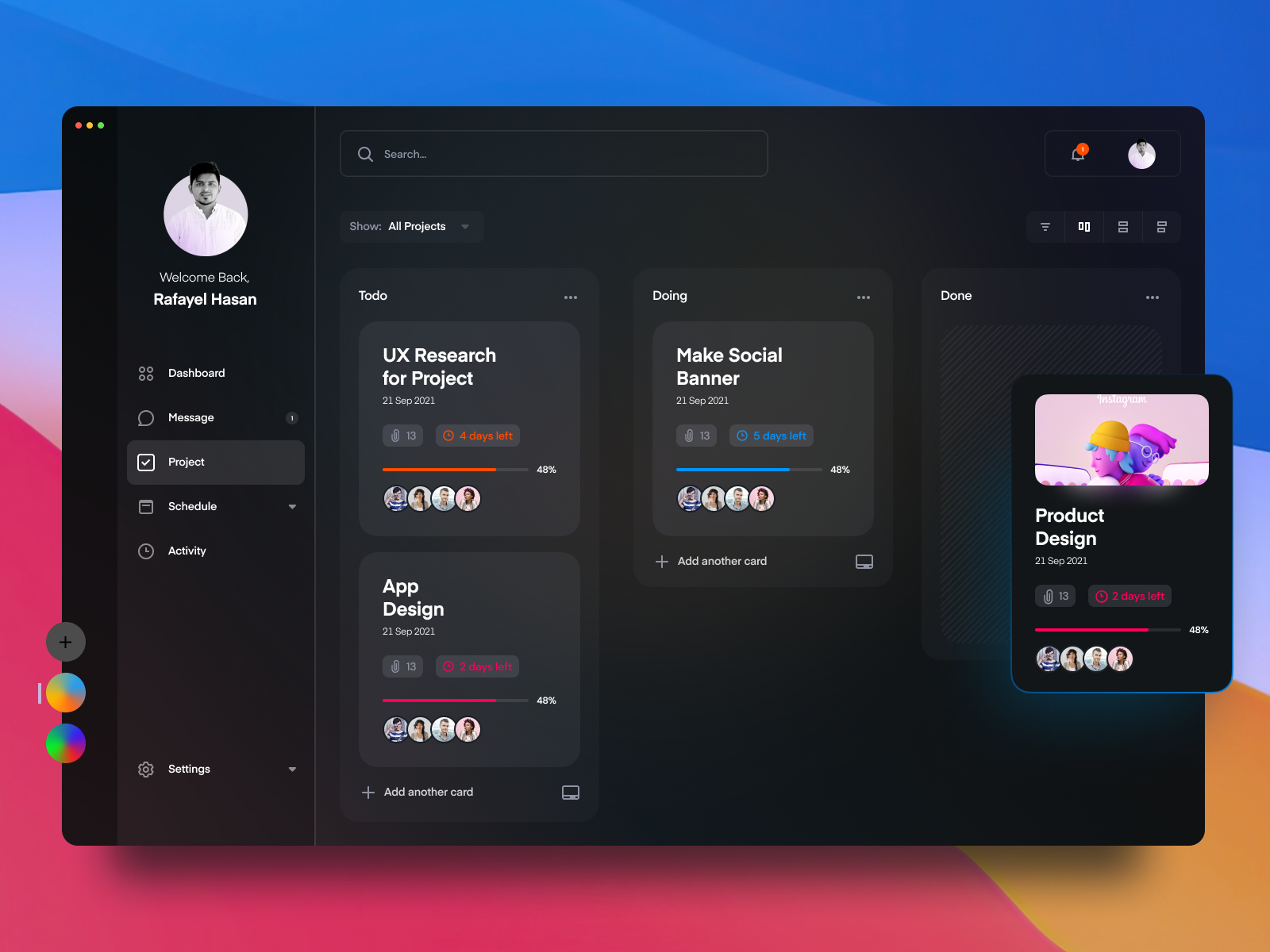 Project Management - To do list by Rafayel Hasan on Dribbble