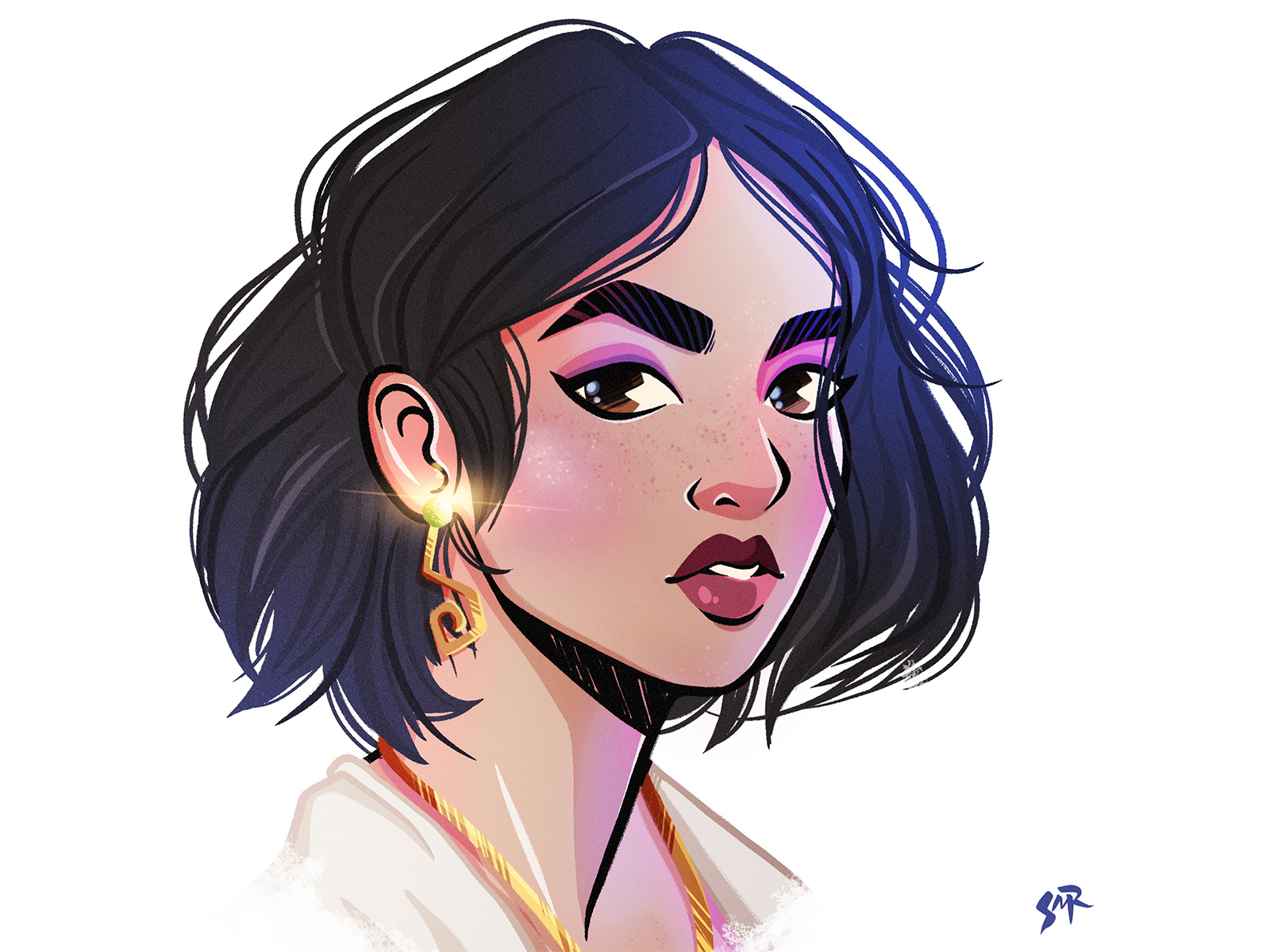 girl by Santiago Moriv on Dribbble