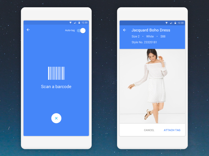 Barcode scanning app for Google by O/M on Dribbble