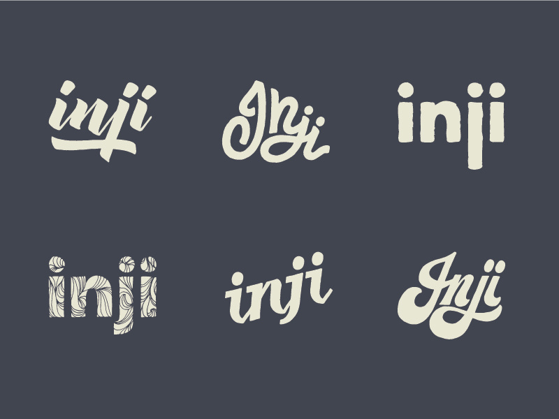 Inji Logotype Sketches by Adam Vicarel on Dribbble