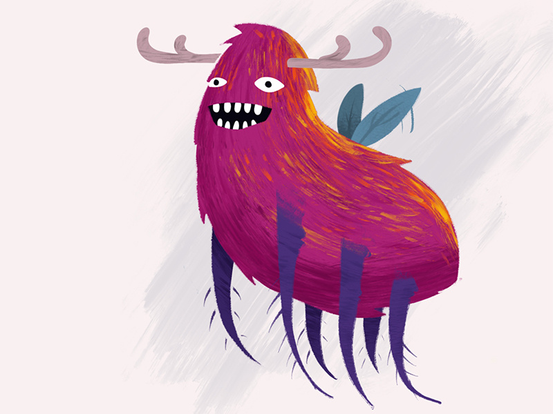 Little monster illustration by Justin Miller on Dribbble