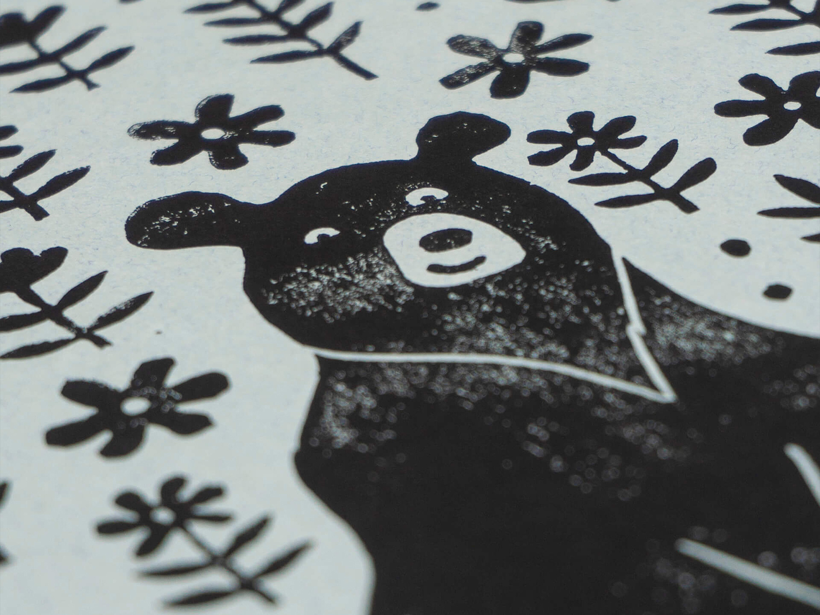 Bear Linocut Illustration by Kaila Elders on Dribbble