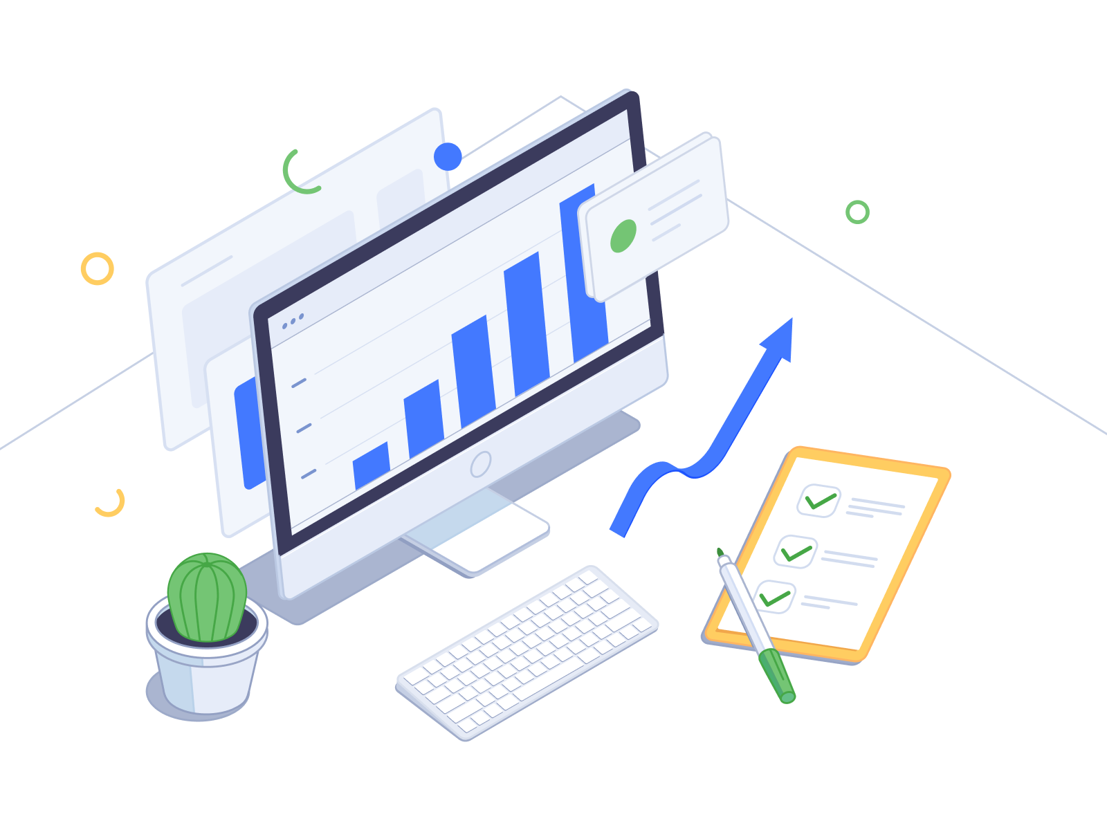 Business commercial vector illustration by Tanya Shegol on Dribbble