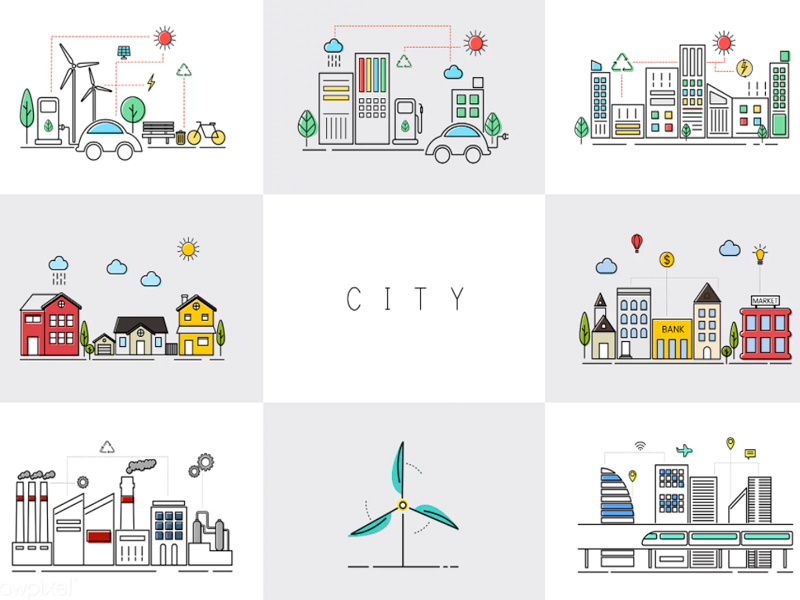 Free: City Vectors by rawpixel on Dribbble