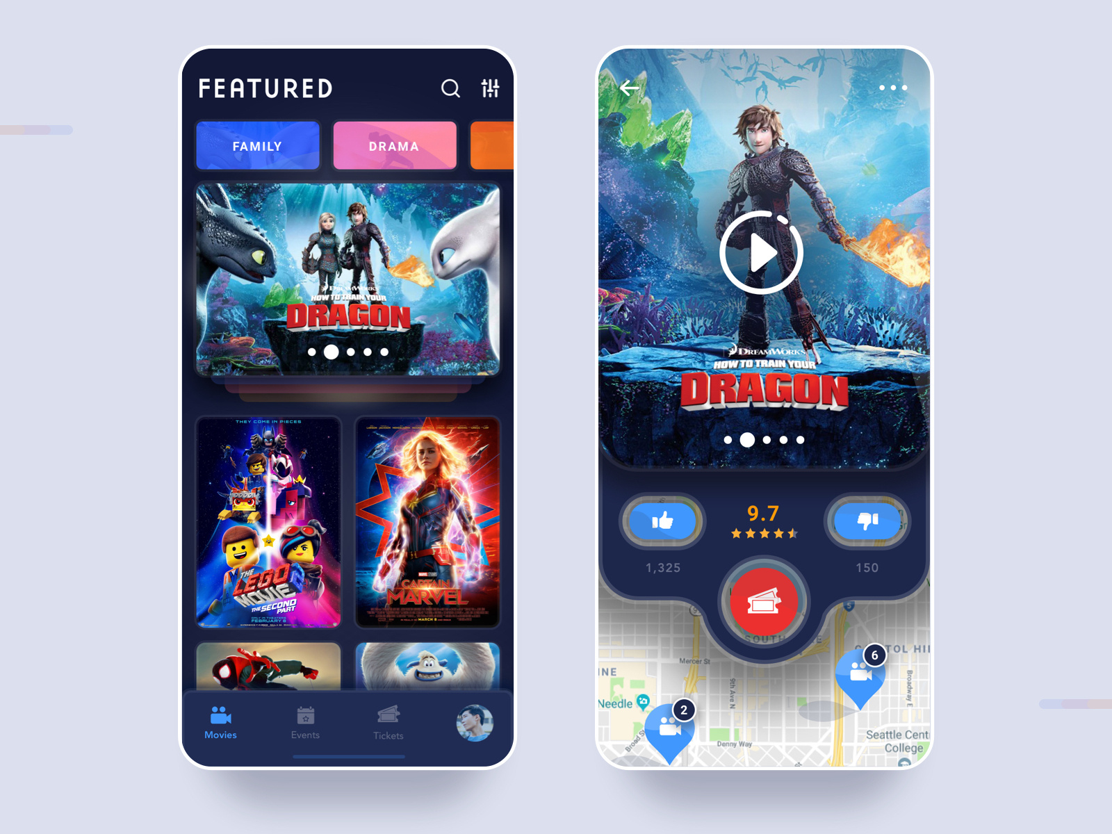 Movie App Reimagined by Steve Schoenhals for Black Flag Creative on ...