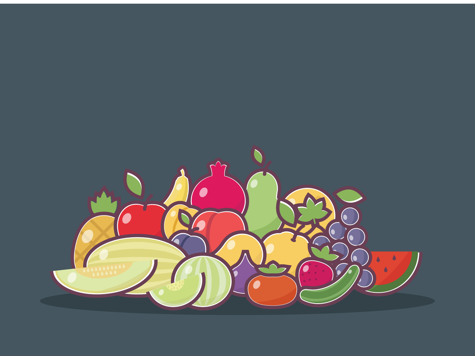 fruits by zahra on Dribbble