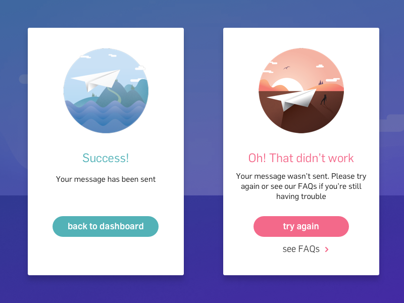 Daily Ui 011 Flash Message by Jonathan Mitchell on Dribbble