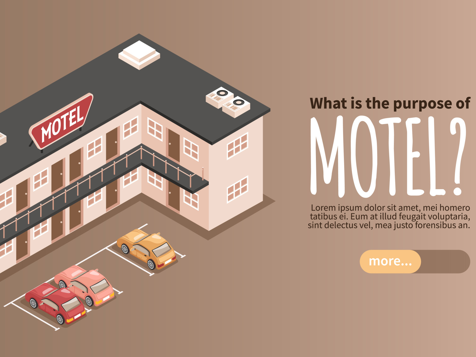 Motel banner by Macrovector on Dribbble