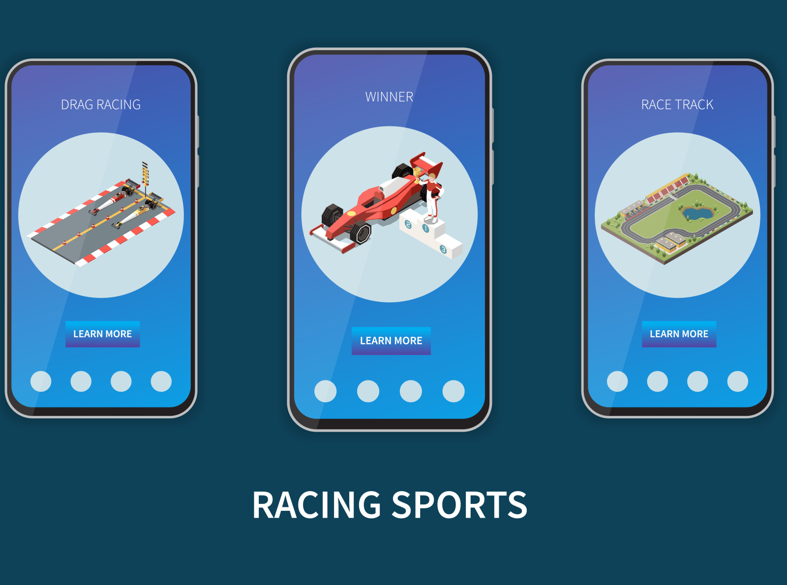 Car race banners set by Macrovector on Dribbble