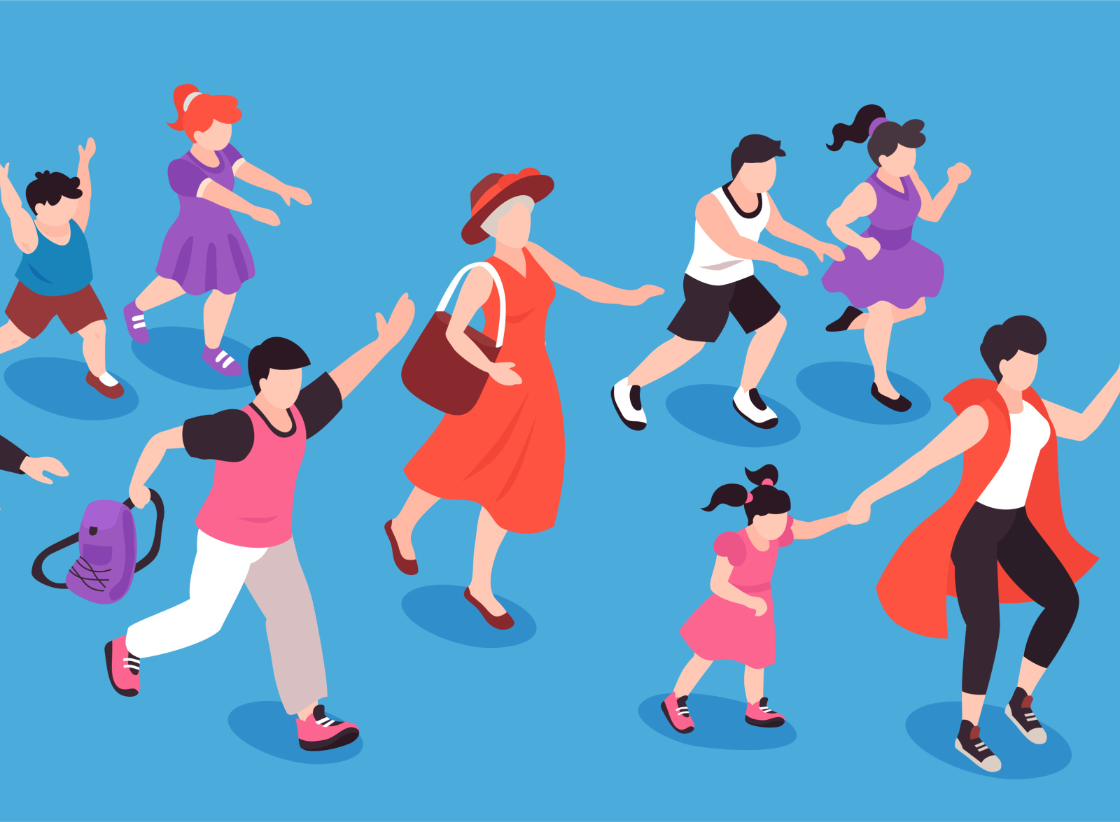 People running concept by Macrovector on Dribbble