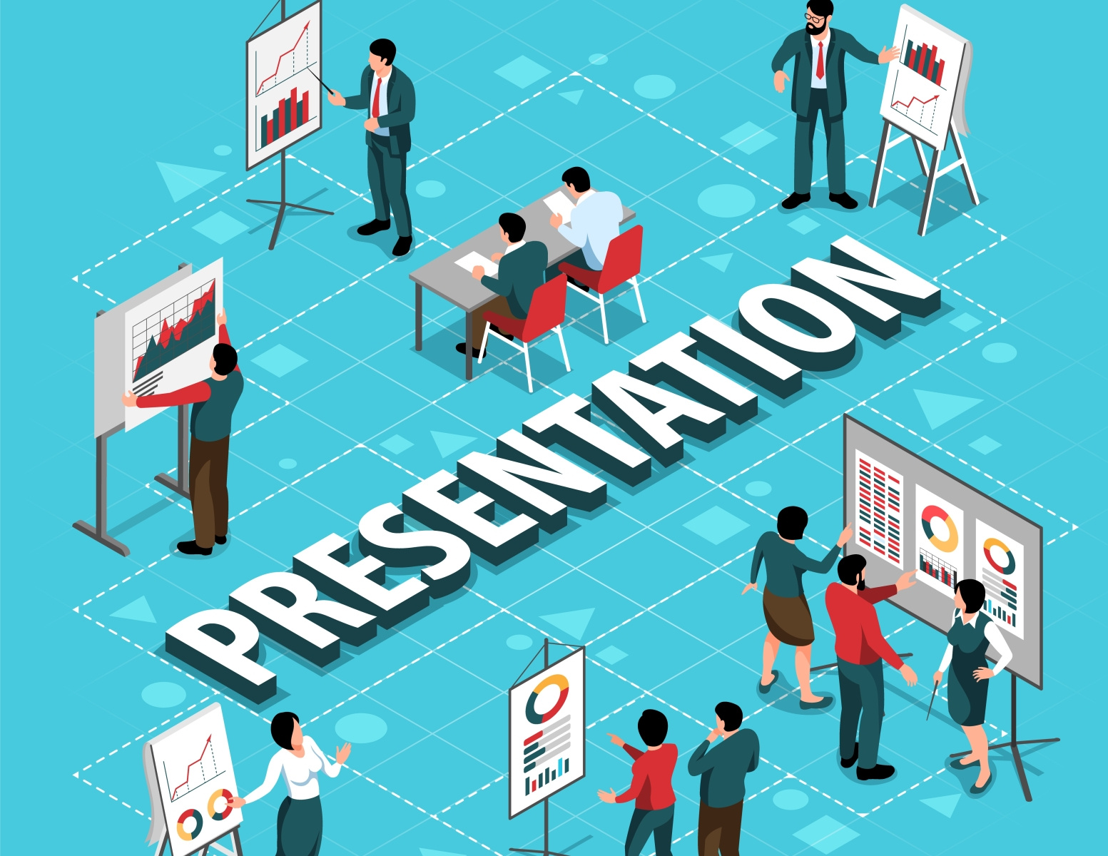 Dribbble - 2109.i105.013.S.m005.c13.isometric presentation meeting ...