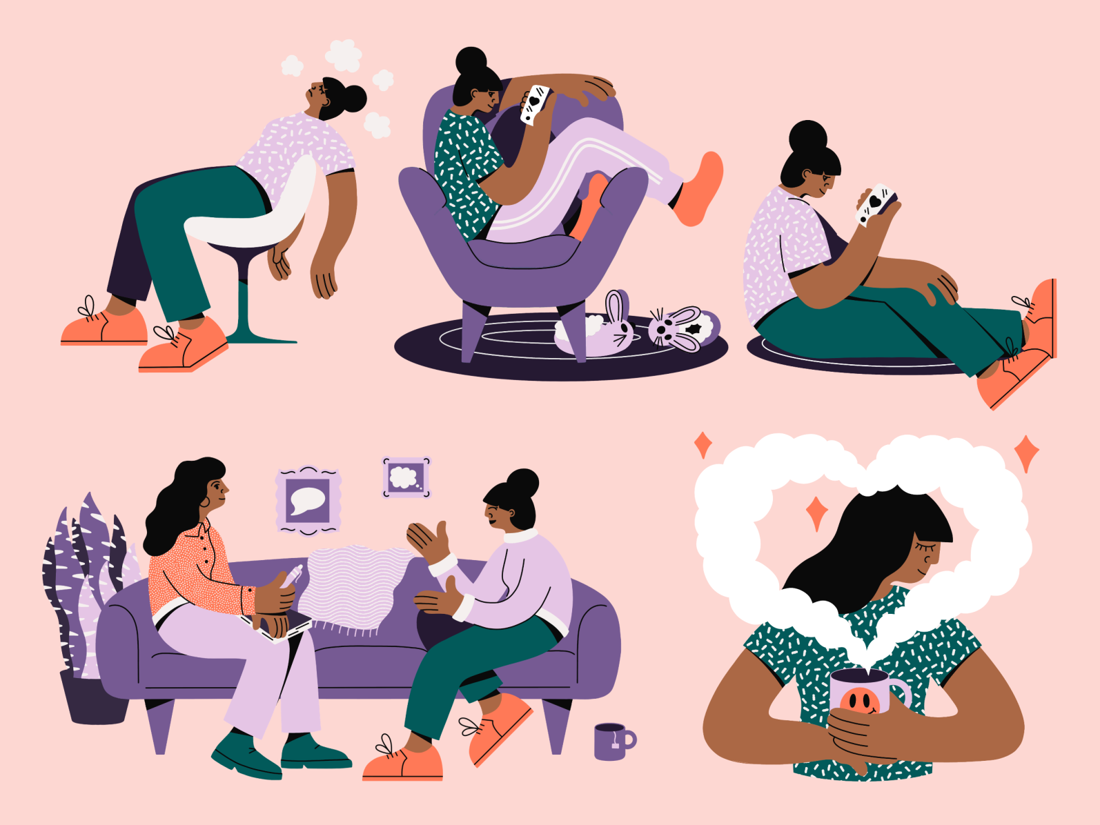 Part I illustrations for South Asian Therapists’ by Veronchikchik on ...