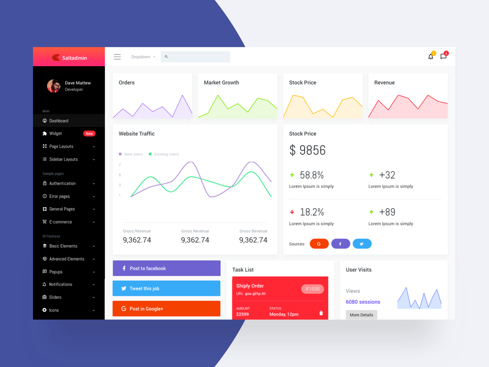 Saltadmin by UrbanUI on Dribbble